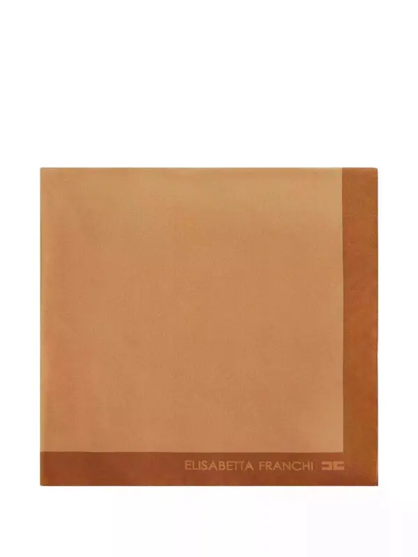 Elisabetta Franchi Silk Foulard Scarf - Neutrals
