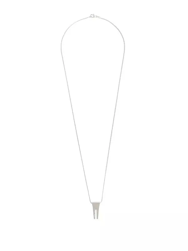 Rick Owens Open Trunk Necklace - Silver