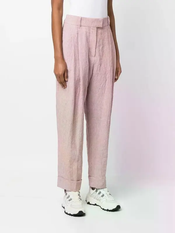 Brunello Cucinelli High-waisted Straight-leg Trousers
