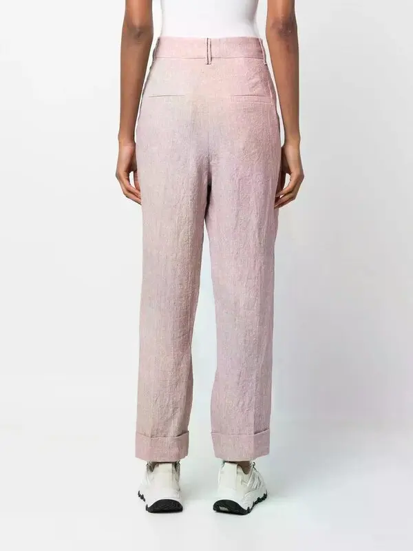 Brunello Cucinelli High-waisted Straight-leg Trousers