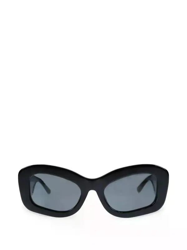 Attico X Linda Farrow Harry Rectangle Sunglasses - Black