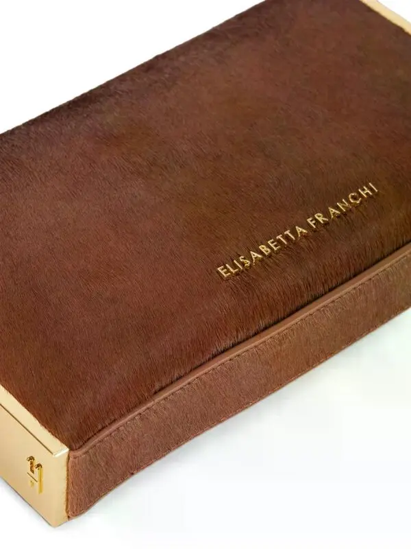 Elisabetta Franchi Cowhide Clutch Bag