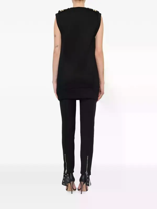 Neil Barrett Camouflage-pattern Epaulette Top