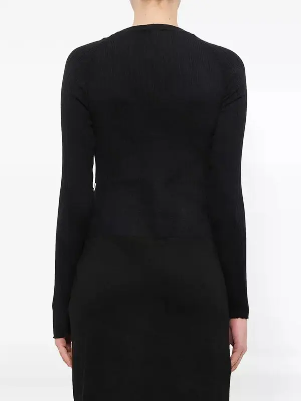Neil Barrett Ribbed Side-slit Mini Dress