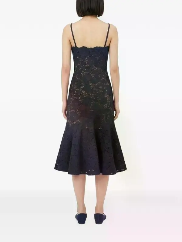 SELF-PORTRAIT Spiral Lace Midi Dress