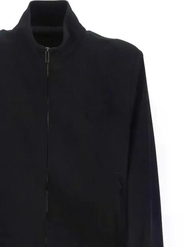 Emporio Armani Zip-up Ribbed-trim Jacket