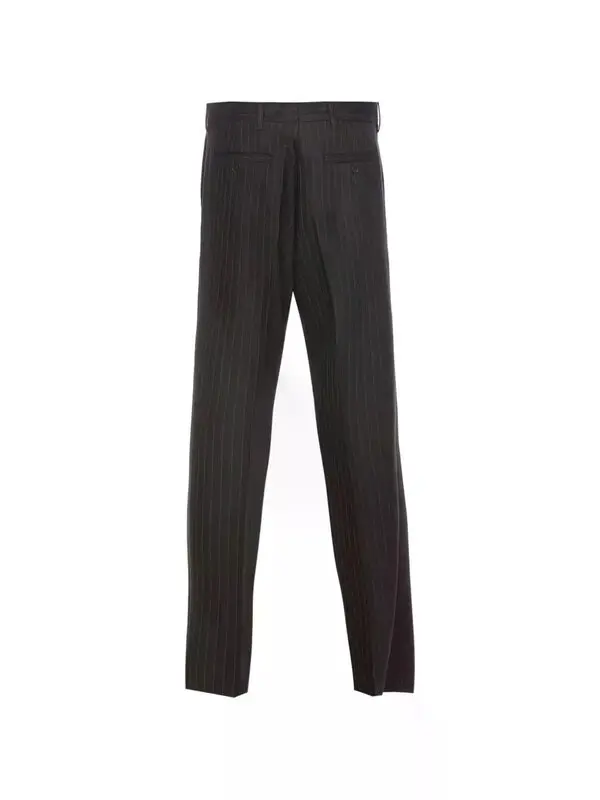 Miu Miu Pinstripe Tailored Trousers - Black