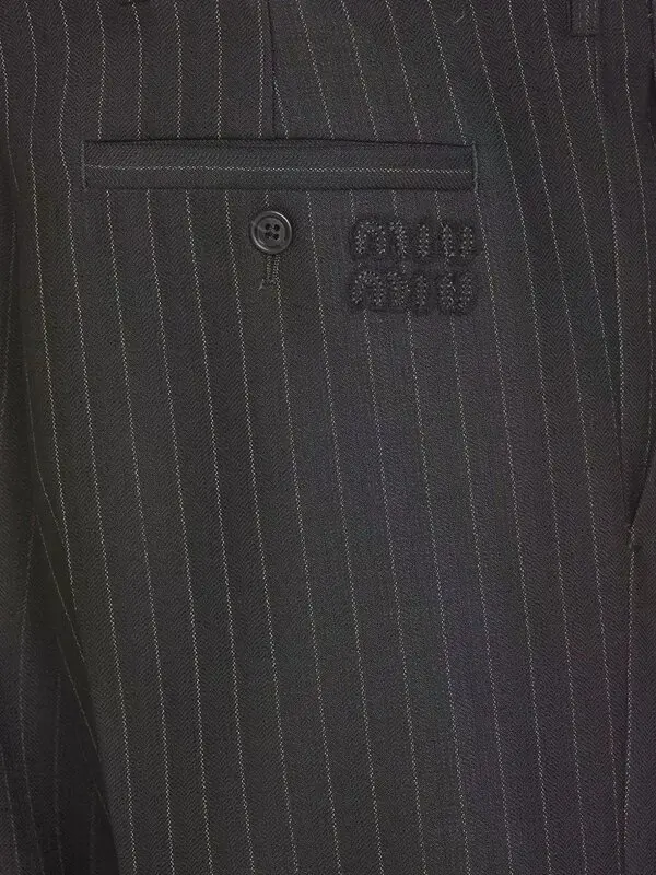 Miu Miu Pinstripe Tailored Trousers