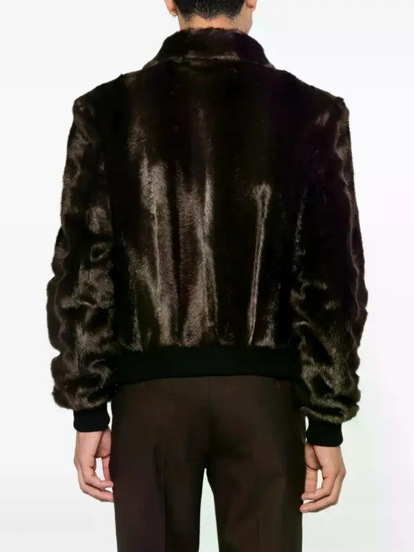 Amiri Faux-fur Panelled Jacket