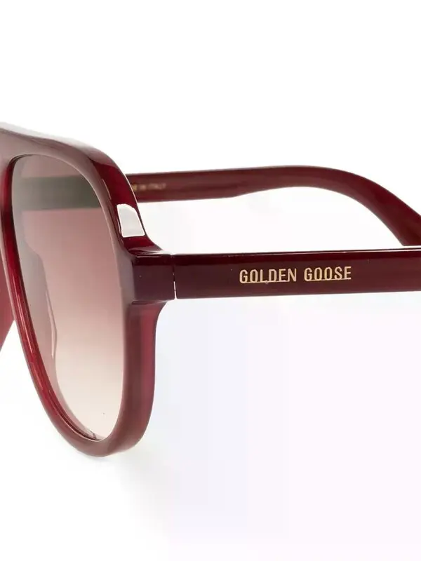 GOLDEN GOOSE Pilot-frame Sunglasses - Red