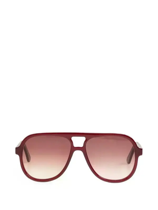 GOLDEN GOOSE Pilot Frame Sunglasses - Red
