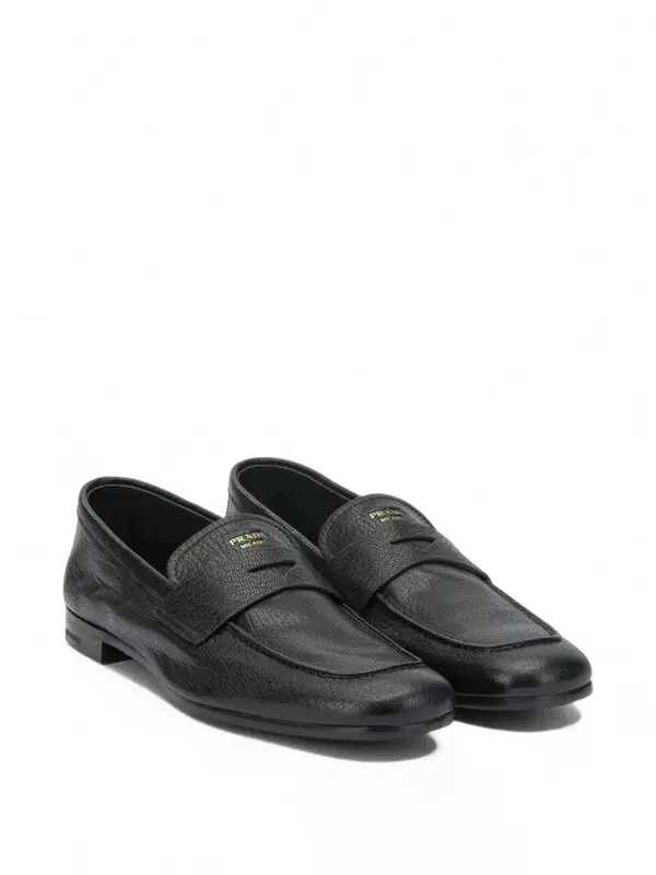 Prada Grainy-leather Loafers
