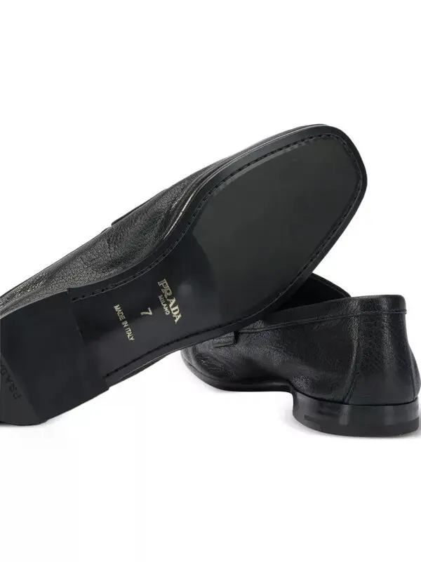 Prada Grainy-leather Loafers