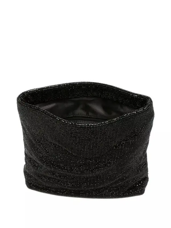 TWENTY FOURHAITCH Mini Varadero Crystal-embellished Clutch Bag - Black