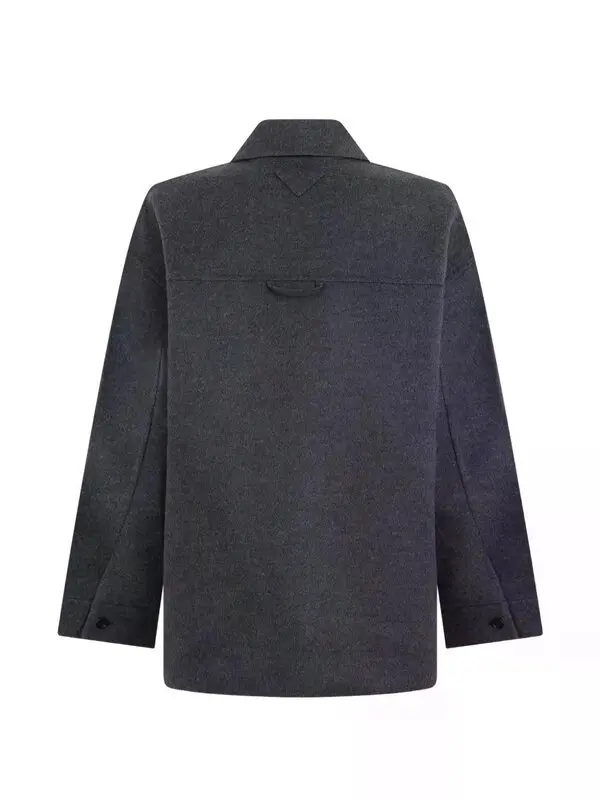 Prada Button-up Chest-pocket Jacket - Grey