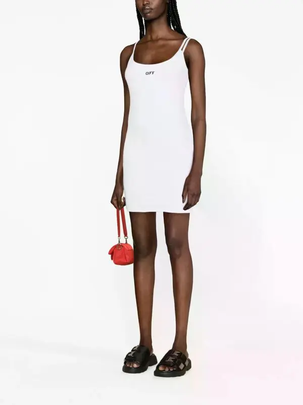 Off-White Off Stamp Jersey Minidress