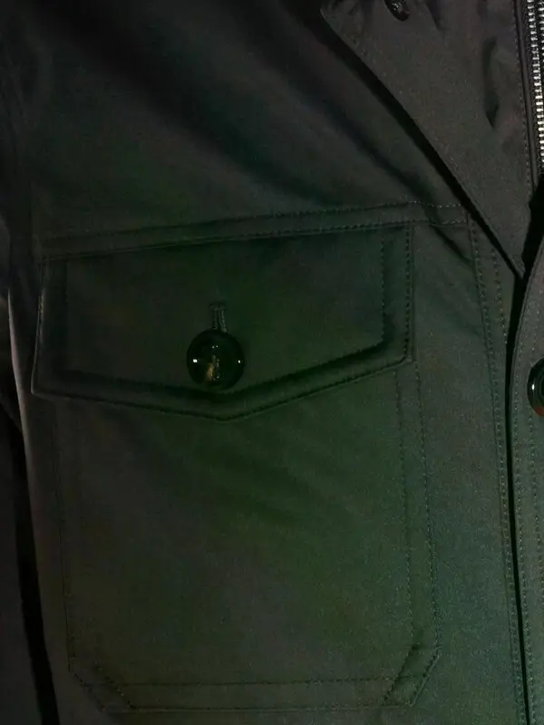 MOORER Buttoned Hooded Jacket