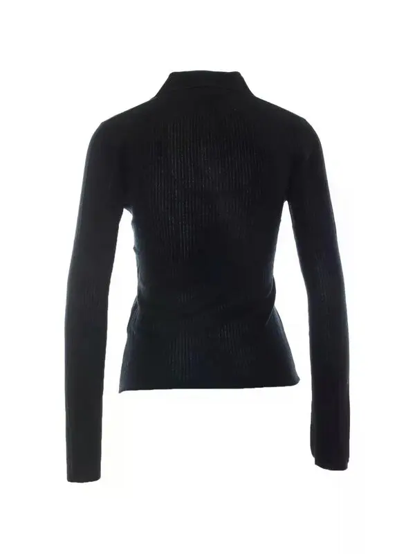 Max Mara Ribbed-knit V-neck Top