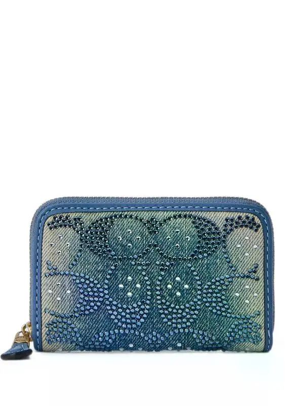 COACH Crystal-embellished Wallet - Blue