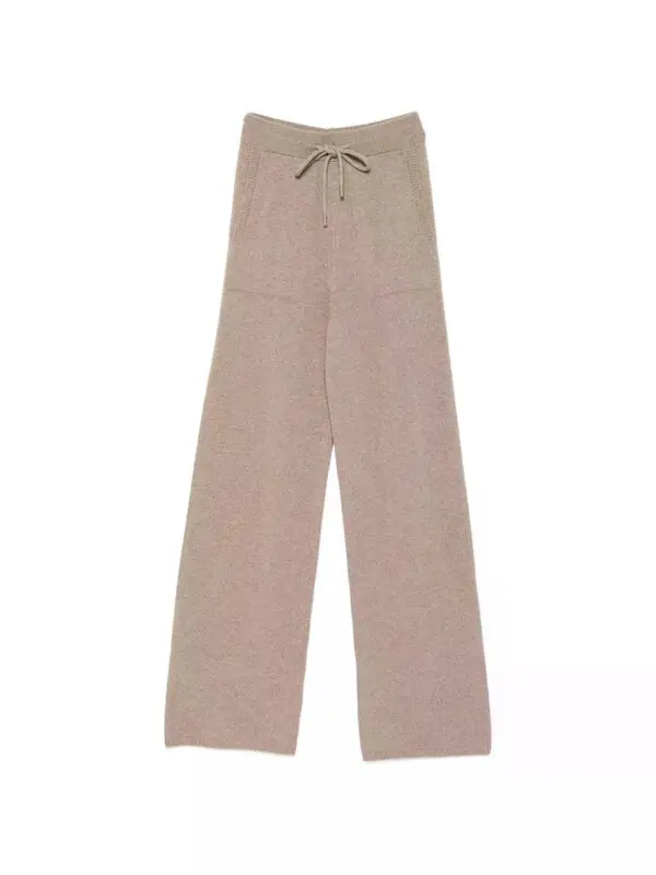 Max Mara Drawstring-waist Knitted Trousers - Neutrals