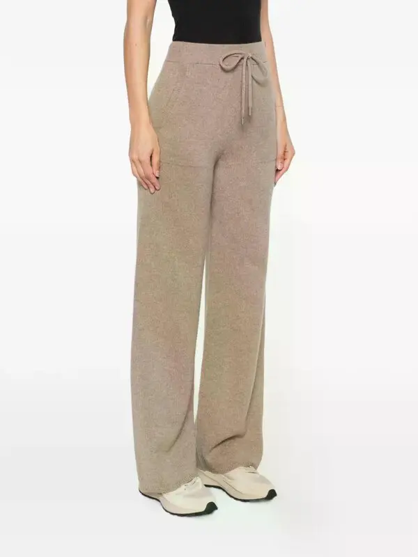 Max Mara Knitted Trousers With Drawstring Waist - Neutrals