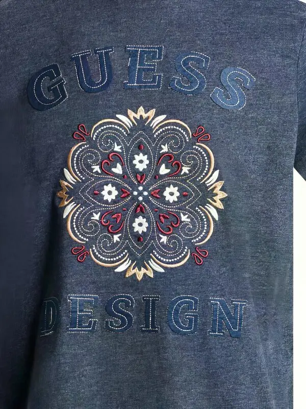 Guess Logo-embroidered T-shirt