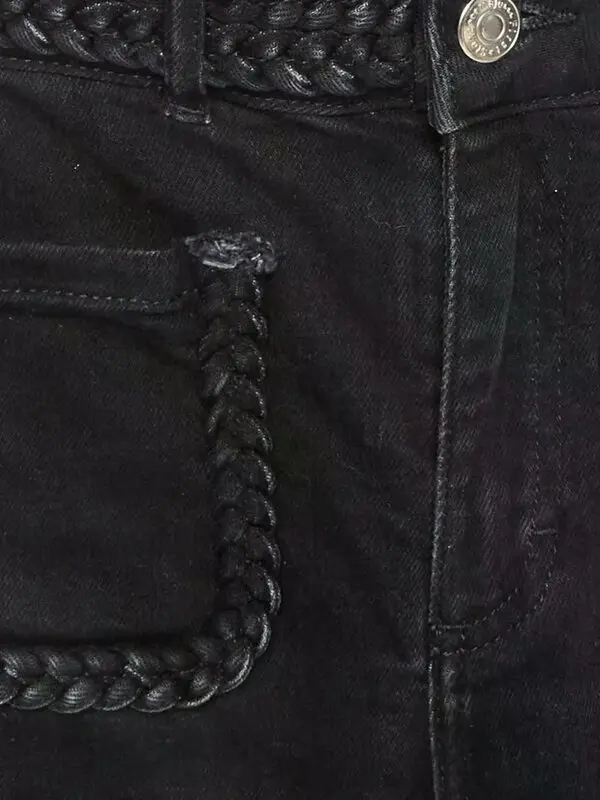 Maje Braided-detail Flared Jeans