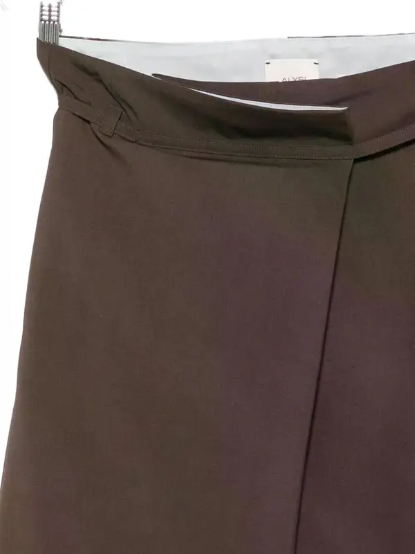ALYSI Wrap-front Wide-leg Trousers