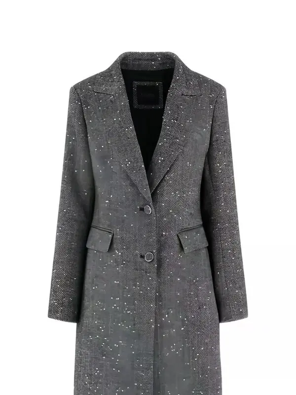 Guess Sequin-embellished Coat - Grey