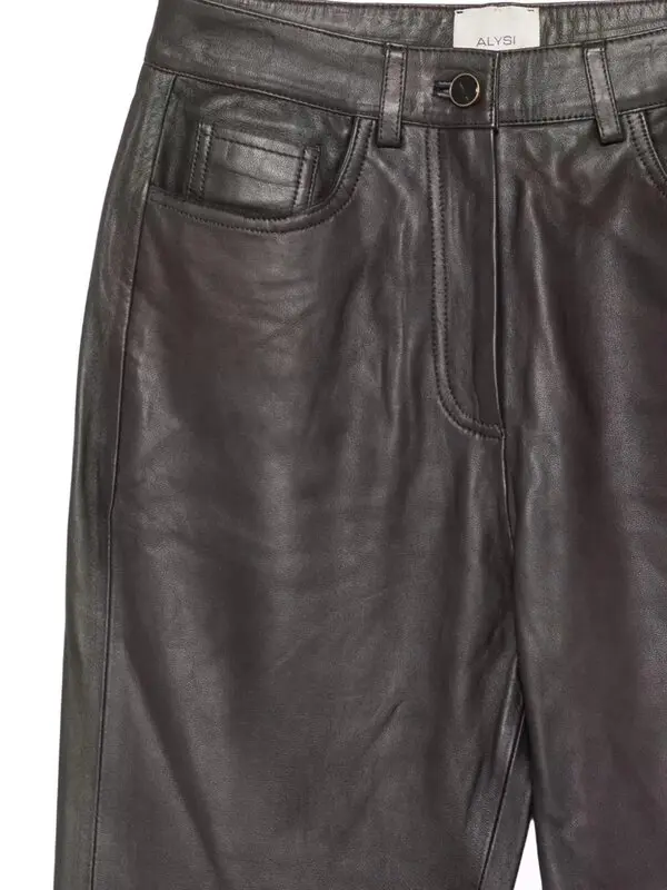 ALYSI Leather Trousers