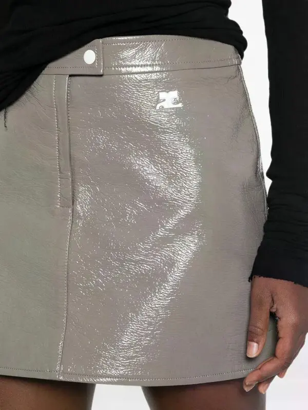 COURREGES Reedition Vinyl Mini Skirt