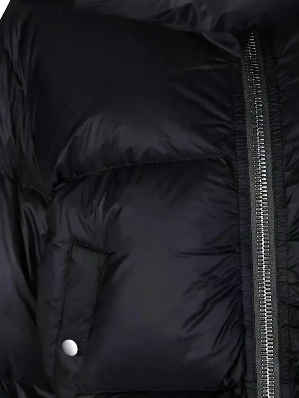 Rick Owens Funnel-neck Cropped Puffer Jacket