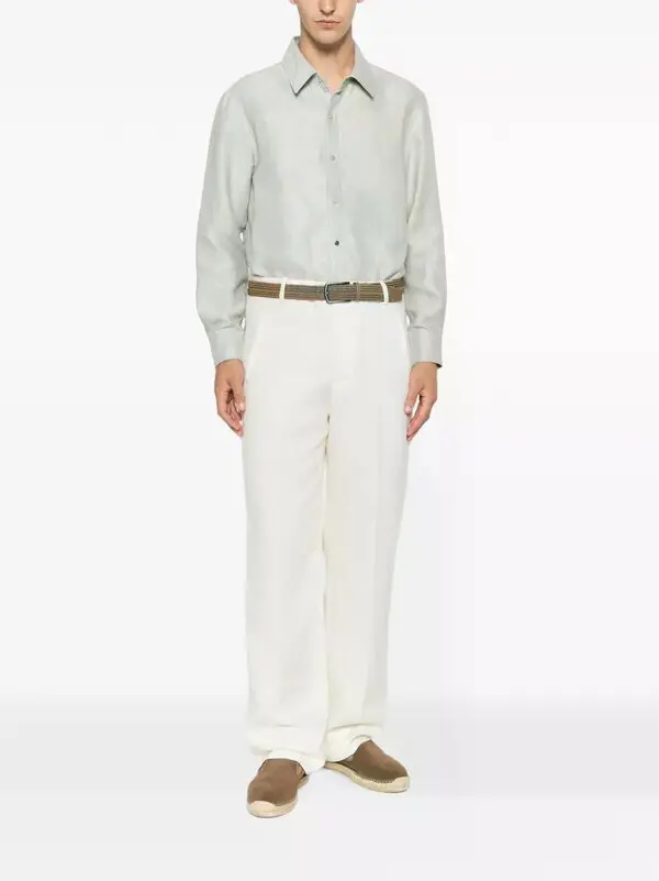 GOD'S TRUE LINEN Button-fastening Shirt