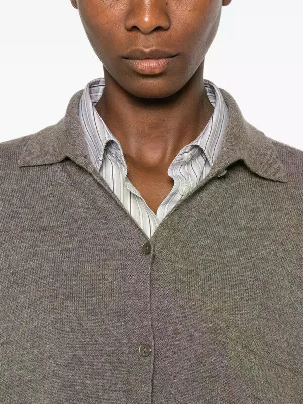 WHYCI Button-up Chest-pocket Cardigan