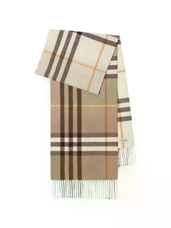 Burberry Gradient Check Cashmere Scarf