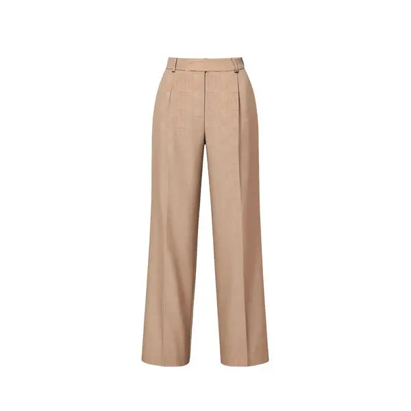 MADISON / SAVILE Neutrals The Edit Camel Wide Leg Pants