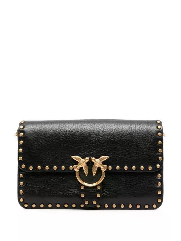 Pinko Small Love Birds Stud-embellished Shoulder Bag
