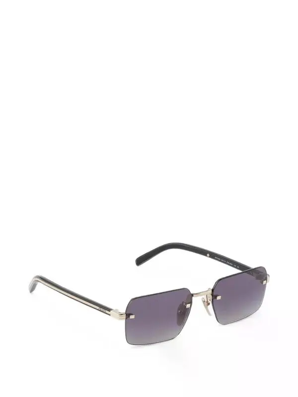 Prada Sunglasses With The Iconic Metal Plaque - Gold