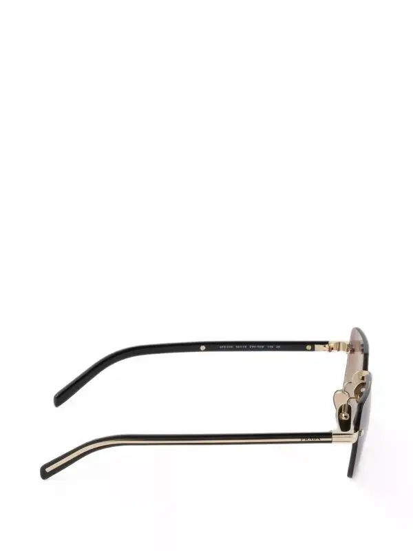 Prada Sunglasses With The Iconic Metal Plaque