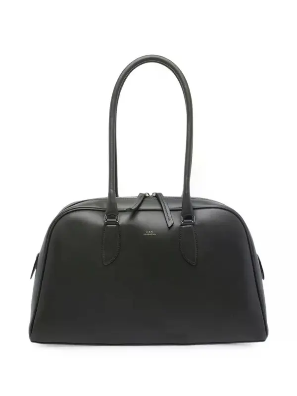 A.p.c. Paloma Logo-print Leather Shoulder Bag - Black