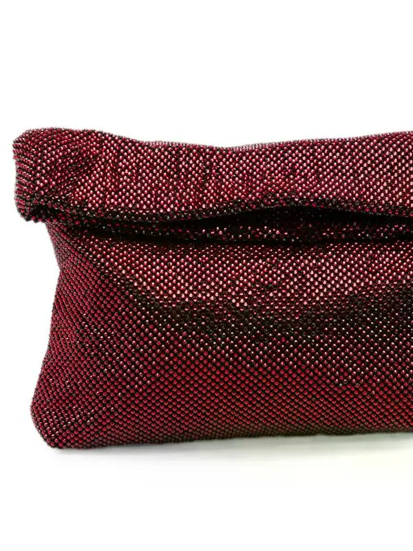 TWENTY FOURHAITCH Dunham Crystal-embellished Clutch Bag - Red