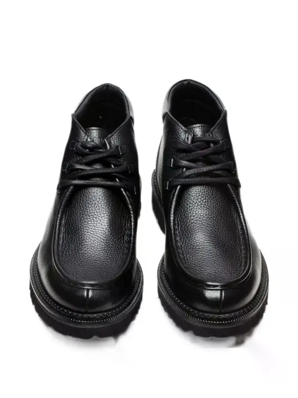 POCHE PARIS Grainy-leather Lace-up Ankle Boots