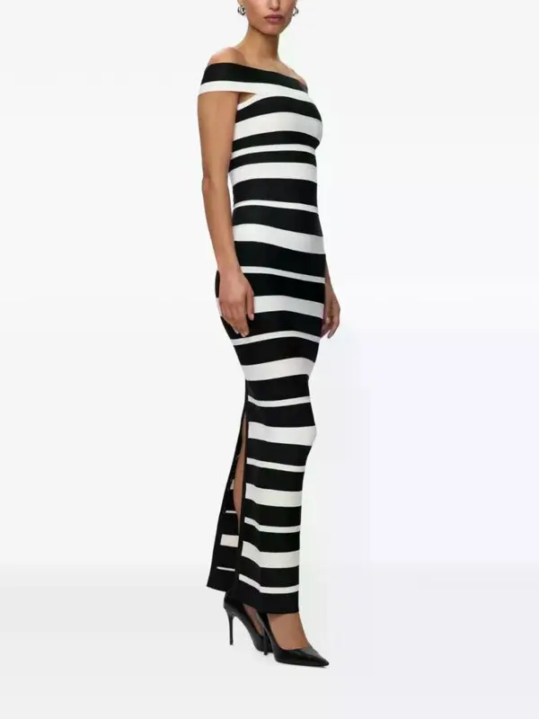 Herve Leger Kiva Striped Maxi Dress