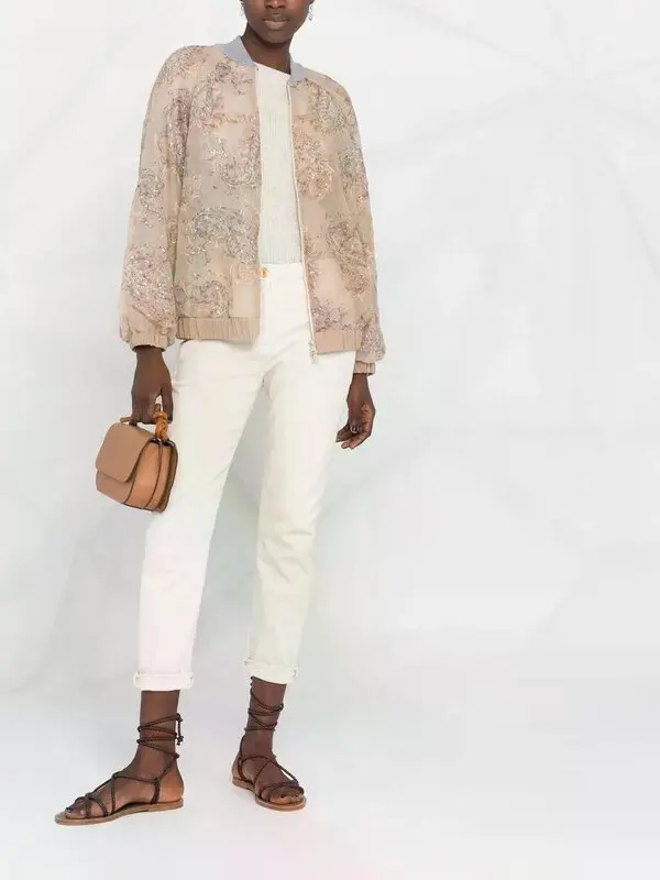 Brunello Cucinelli Cropped Skinny-fit Jeans