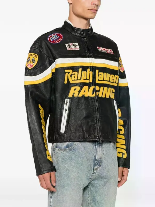 Polo Ralph Lauren Logo-patch Leather Jacket