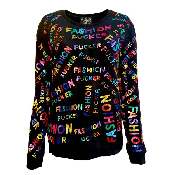 ANY OLD IRON Rainbow Ff Ltd Edition Sweatshirt - Black