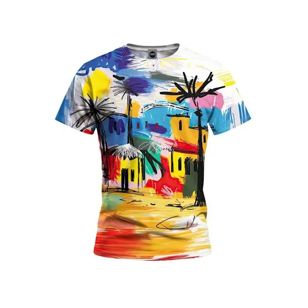 ALOHA FROM DEER All-over Print Crewneck T-shirt