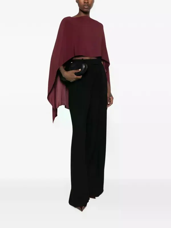 Alberta Ferretti Draped Asymmetric Cape