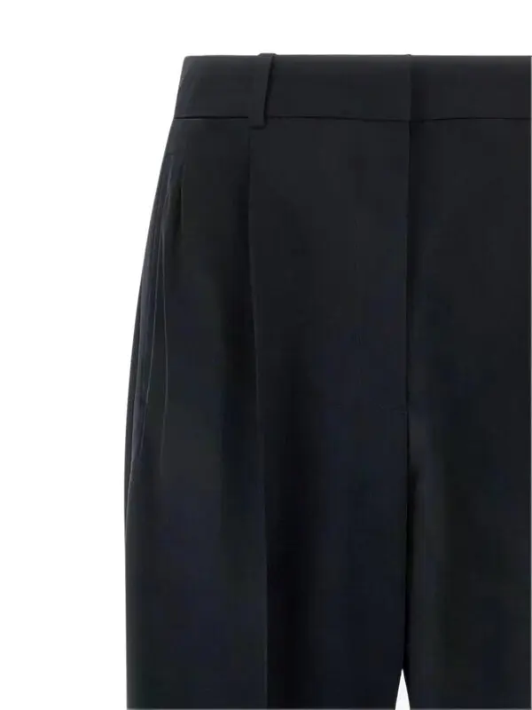 THE ROW Mune Pleated Wool Trousers