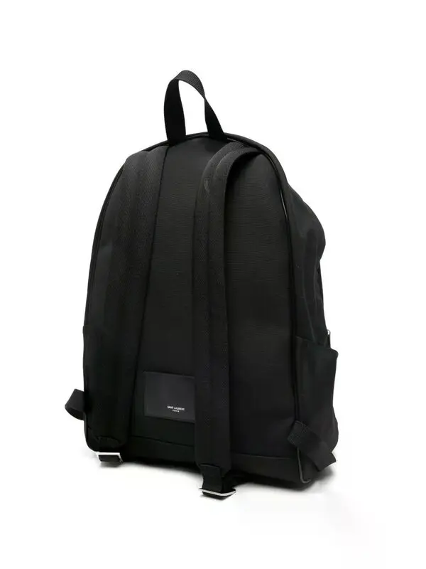 Saint Laurent City Backpack In Canvas, Nylon And Leather